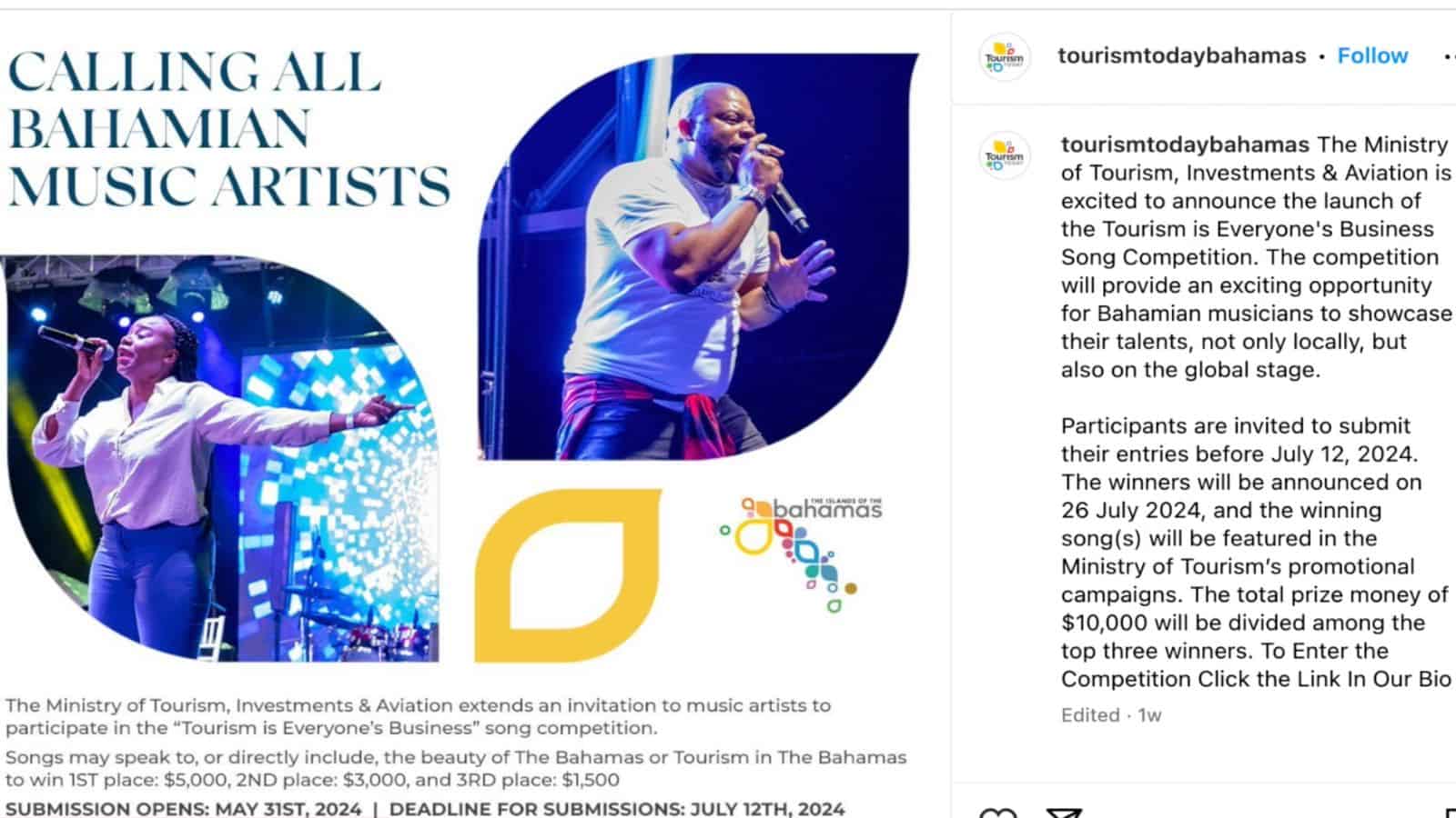 Bahamas Artist: Song Competition Is A "Slap In The Face" - Our News